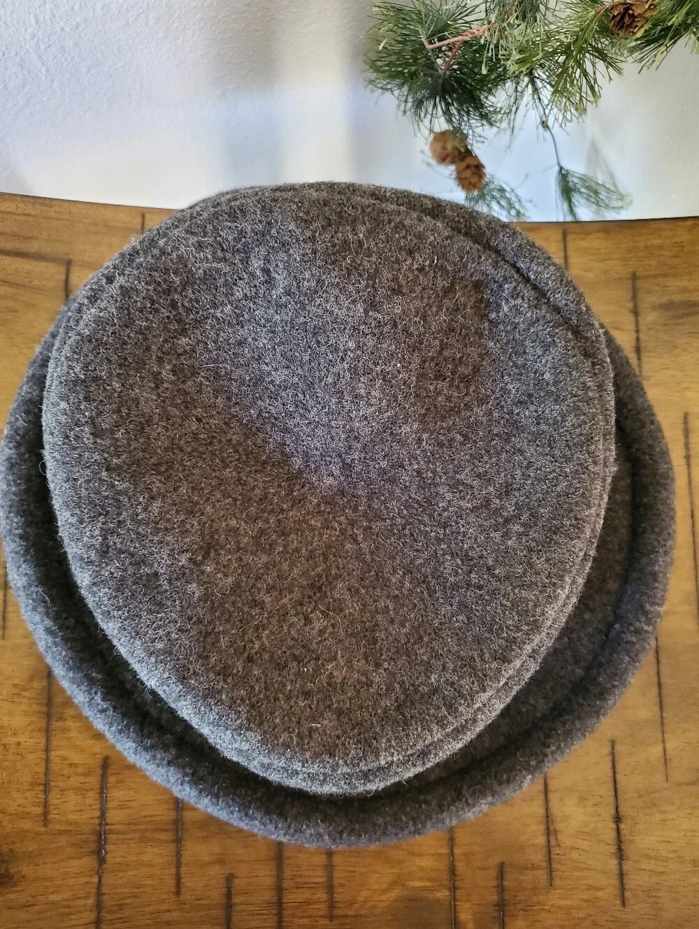 Scala | Accessories | Scala 0 Boiled Wool Tula Cloche Bucket Hat Grey ...